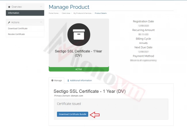 How to install Sectigo SSL on cPanel